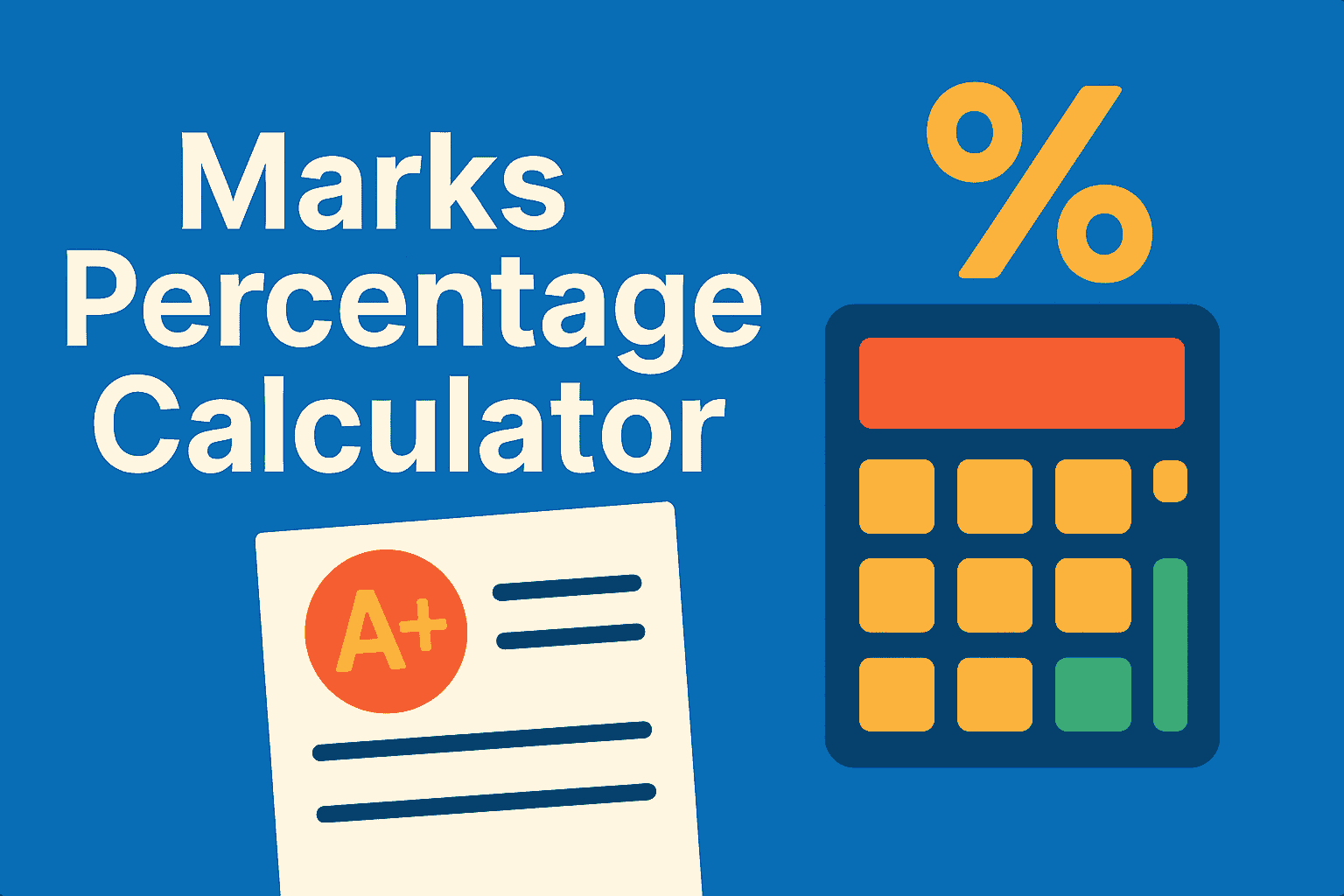 Marks Percentage Calculator - Calculate Percentage of Marks